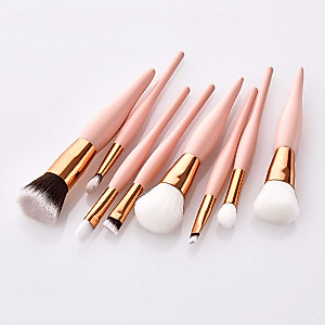 Hot Makeup Brushes Eyebrow Makeup Foundation Brush Tools Wooden 8PCS Cosmetic Brush Sets Eyeshadow Brush Girls Makeup Brushes