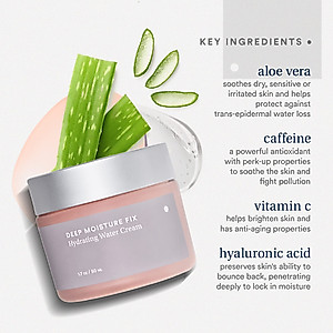 Care Skincare - Deep Moisture Fix, Hydrating Water Face Cream With Hyaluronic Acid, 1.7 oz.