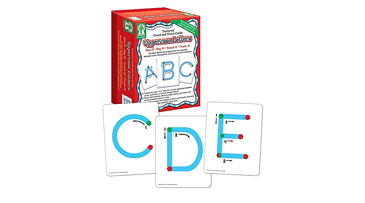 Key Education Uppercase: Touch & Trace Cards (26 pc)