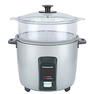 Panasonic 12 Cup (Uncooked) Automatic Rice Cooker/Steamer, Silver