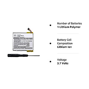 MPF Products 380mAh TL284443 Battery Replacement Compatible with Nest Learning Thermostat (2nd Generation)
