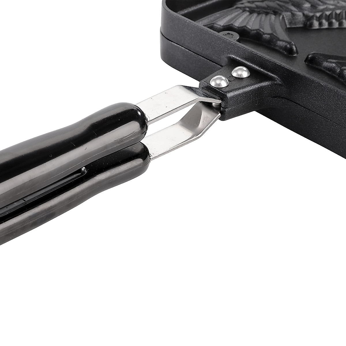 ZOOFOX Taiyaki Fish-shaped Cake Pan, Non-stick Waffle Cake Maker with Long Handle, Pancake Baking Double Pan Mold