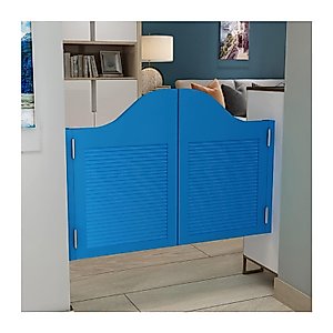 Indoor Premade Solid Wood Saloon Swing Door Cafe Swinging Doors Hinges Included with Auto Close Features Bar Western Simple Bar Partition Interior Doors with Hinges ( Color : C , Size : W85xH90cm(33x3