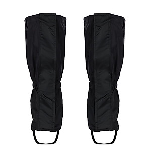 Leg Gaiters Ski Gaiters Adjustable Snow Boot Gaiters Waterproof Outdoor Sport Foot Straps Teens Kids Tear Resistant Snow Legs Gaiters Snow Shoes Gaiters for Snowshoeing Hiking Camping Skiing Walking
