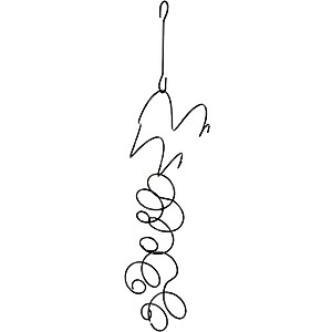 Oenophilia Climbing Tendril Hanging Wine Rack - 6 Bottle, Metal, Ceiling or Wall Mounted Wine Rack Connector Designs for Premium Wine Storage