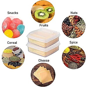 2PCS Sliced Cheese Container for Fridge with Flip Lid,Butter Block Cheese Slice Storage Box,Portable Leakproof Clear Flip Top Storage Box,Vegetable and Fruit Fresh-Keeping Box Food Container Sets