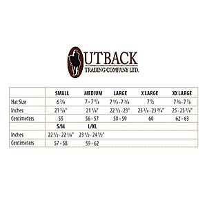 Outback Trading Men's 1377 Iron Bark UPF 50 Breathable Crushable Leather Western Cowboy Hat, Chocolate, Large