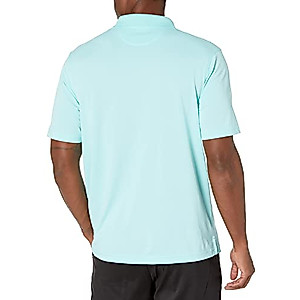 Amazon Essentials Men's Regular-Fit Quick-Dry Golf Polo Shirt (Available in Big & Tall), Aqua Blue, Medium