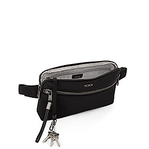 TUMI Voyageur Manele Hip Bag - Men's & Women's Waist Pack - Use as Sling Bag or Fanny Pack - Black & Gunmetal Hardware