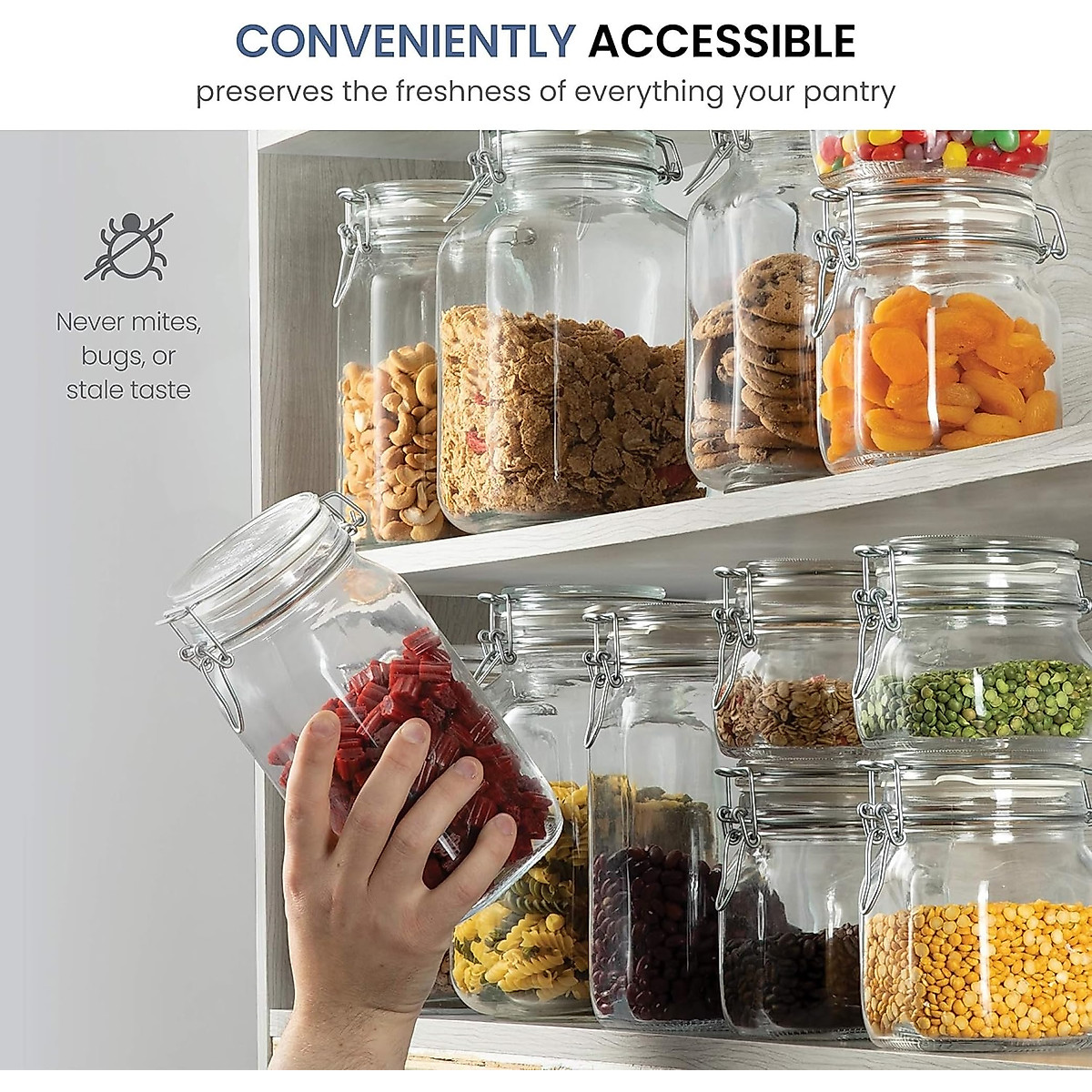 Bormioli Rocco SYNCHKG017035 Fido Glass Canning Jar Italian