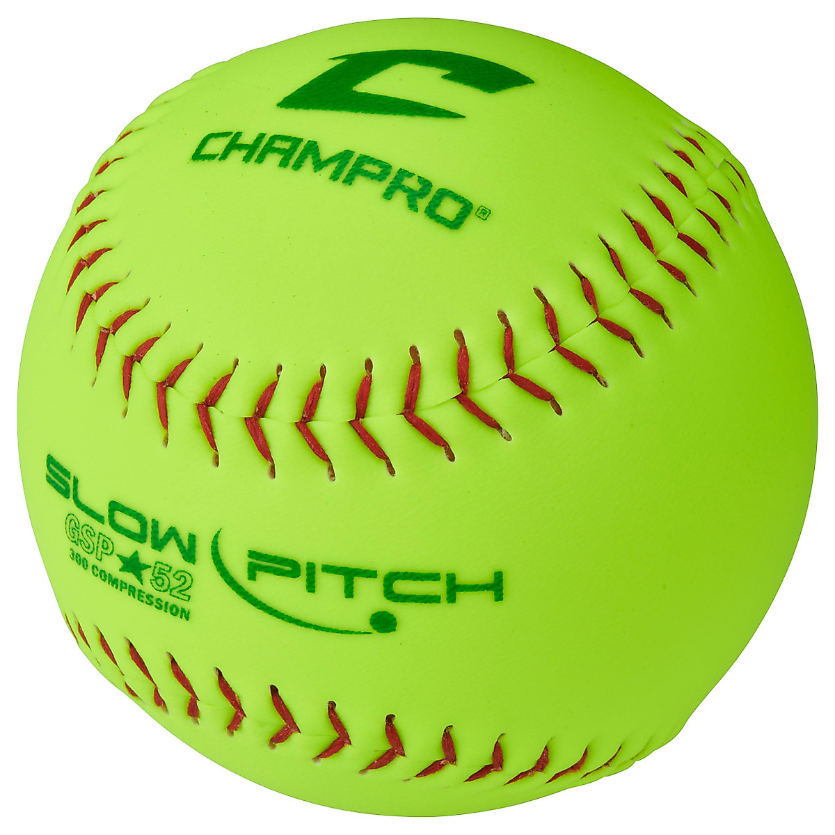 Champro ASA 12" Slow Pitch Softballs with Durahide Cover .52 COR, 12 Pack