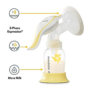 Medela Manual Breast Pump Set - Perfect Pair Bundle, Includes Harmony Manual Breast Pump & Silicone Breastmilk Collector