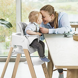Stokke Steps Baby Set, Black - Transform Stokke Steps Into Comfortable High Chair - Suitable for Baby from 6 Months - Includes 5-Point Safety Harness - Tool Free, Adjustable & Ergonomic