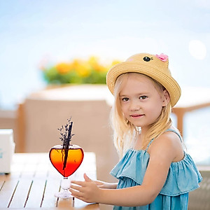 Ochine Crystal Wine Glass Set Heart Shaped Cup Creative Cocktail Glass Coffee Mug Tea Cup Cappuccino Cup Romantic Glassware for Valentines Day Decor Anniversary Wedding Party Supplies Home Decor