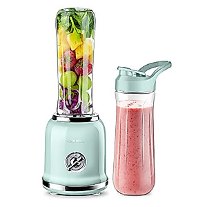 Personal Blender, REDMOND Powerful Smoothie Blender with 2 Portable Bottle 2 Speed Control & Pulse Function 6 Stainless Steel Blades, BPA Free (Green)