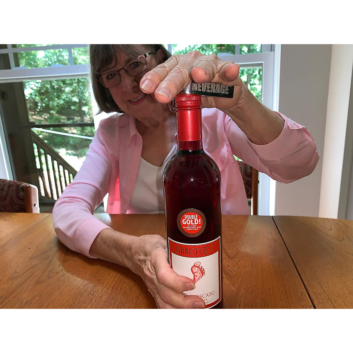 Portable Multi-function Beverage Bottle Opener & Can Opener | Water, Soda, Beer, Etc. | Useful Tool Aid for Hand Arthritis, Nail Protector, Weak Grip, & Phone Cradle