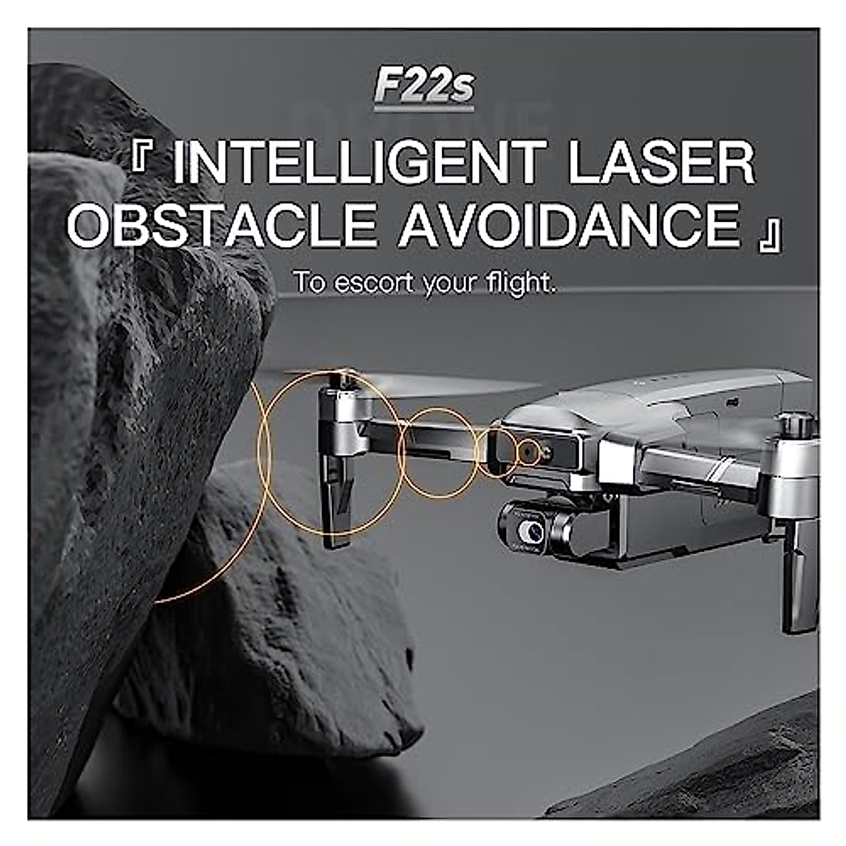 LEVABE F22s 4K PRO Drone 4K Professional Real 4K EIS Camera Laser Obstacle Avoidance 3.5KM Distance Flight RC Quadcopter Drones (Color : F22s 4K-1B-Foam Box)