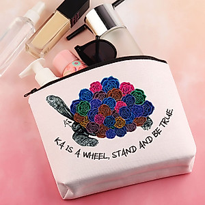 BDPWSS Ka Is A Wheel Stand And Be True Makeup Bag Book Lover Gift Bookworm Gift Book Themed Gift Dark Tower Gift (Wheel Be True)