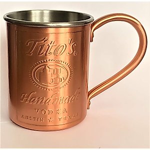Tito's Vodka Copper/Stainless Steel Lined Mug – NEW