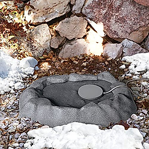 K&H Pet Products Thermo-Birdbath 1 Gallon Outdoor Heated Bird Bath for Wild Birds with Removable Birdbath Heater