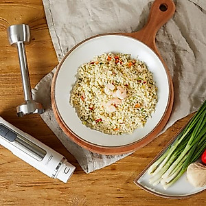 SHOOV Cordless, Rechargeable 3 in 1 Hand Blender & Mixer, Stainless Steel Stick, Detachable, 8 Speed + Turbo, Easy to Clean, Safety lock with LED white lights, USB charge