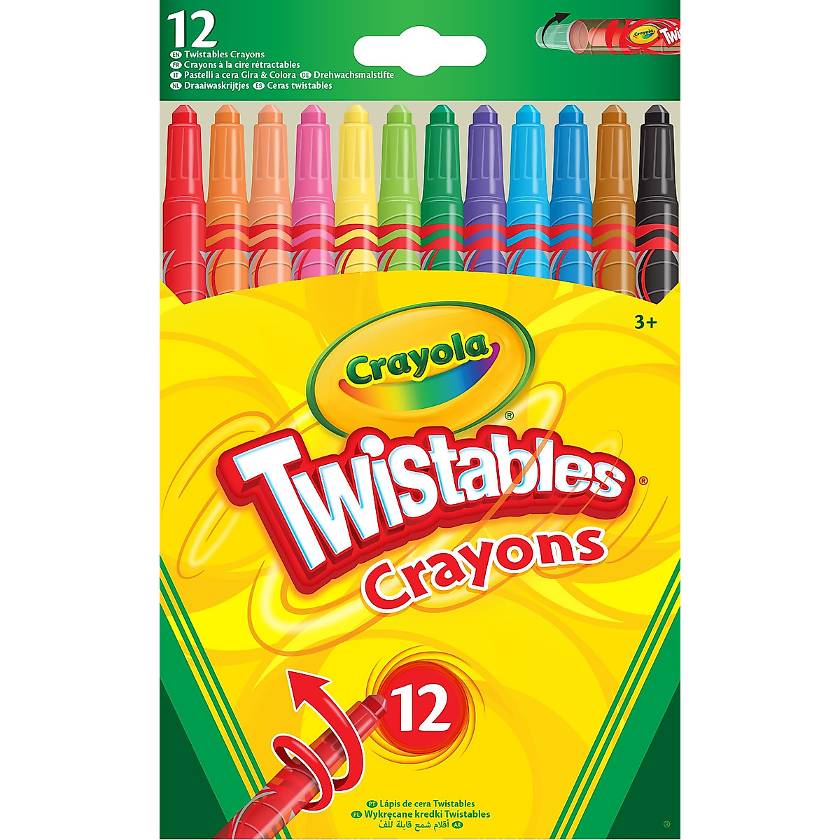 CRAYOLA CrayolaTwistables Crayons, Pack of 12 - Multicolour