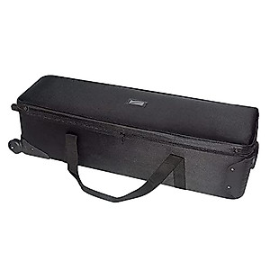 lesolar Photo Studio Equipment Trolley Case Camera Trolley Carrying Case 44x15x11.8 inches Photo Stand Case with Padded Compartment and Wheels for Light Stand Tripod Strobe Light