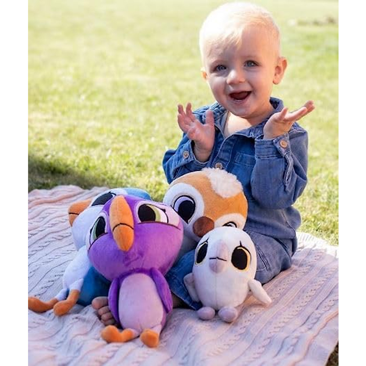 PUFFIN ROCK Oona & Baba Plush 2 Character Set | Oona Approximately 32cm | Baba Approximately 20 cm