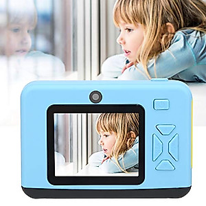 Kids Camera, Multifunction Mini Children Camera Electronic Gift with AntiLost Strap for Recording Videos (Blue)