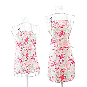 S SENHE Matching Aprons for Kids and Adults,2 PCS Aprons for Women & Kids Aprons,Perfect Mommy and Me Kitchen Cooking Apron