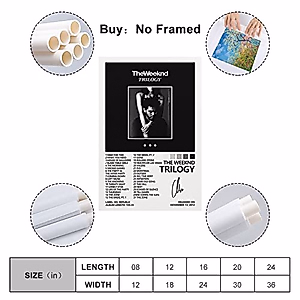 The Weeknd Poster Trilogy Album Cover Poster for Boys Room Canvas Wall Art Bedroom Decor 16x24inch(40x60cm)