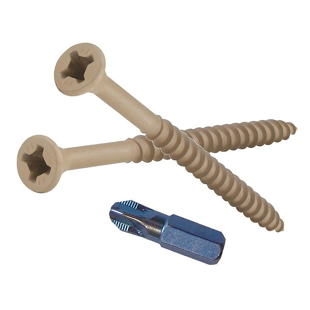 1# 9x2-1/2" Tan Deck Screws