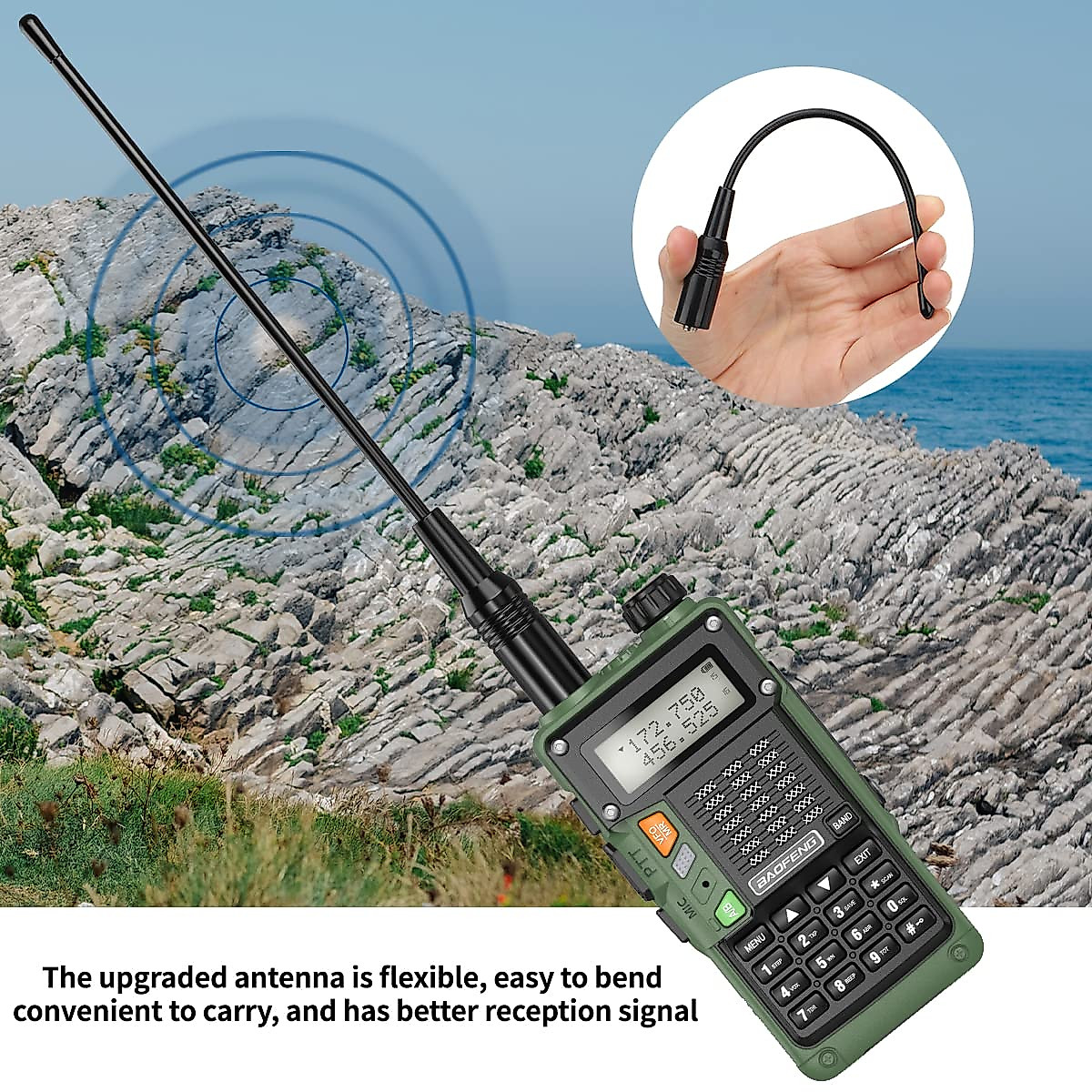 Baofeng UV-S9 Pro 8W Ham Radio Two Way Radio Handheld Walkie Talkies with Rechargeable Battery Long Range Portable Baofeng Radio with complete set