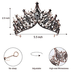 Birthday Tiaras for Women, Birthday Queen Crowns for Women, Birthday Sash Birthday Girl Crown, Happy Birthday Queen Crown and Tiara, Crowns for Women Black, Happy Birthday Decorations Accessories