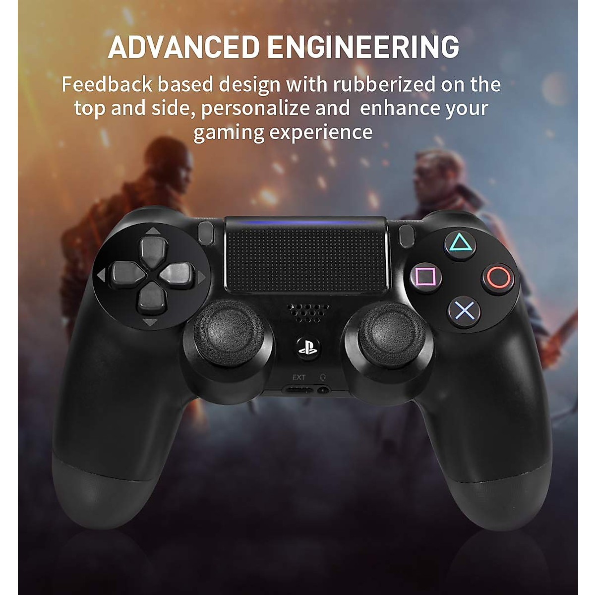 Koowod Upgraded 5 Pairs Replacement Analog Stick Joystick Thumbsticks Parts- Rubberized Top with Thumb Grips and Repair Screwdriver Kit for Playstation DualShock 4 PS4 Controller