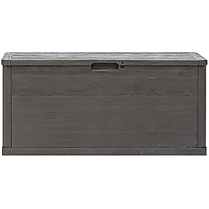 BIGBARLEY Deck Box ,Outdoor Storage Box for Patio Cushion, Pillows, Pool Toy, Garden Tool and Hose Storage,Patio Storage Box 74 gal Brown