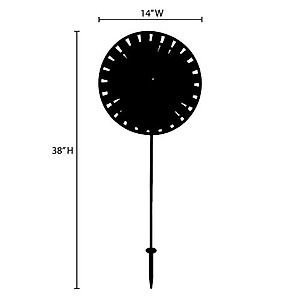 In The Breeze Rainbow Triple Wheel Spinner- Ground Stake Included - Colorful Wind Spinner for your Yard and Garden