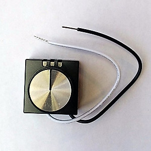 Midwest Hearth Fan Speed Control Kit | Fireplace and Stove Blowers | On/Off Variable Speed Controller with Rheostat Knob and Hardware