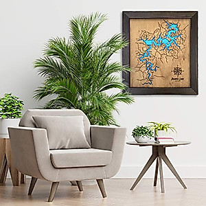 Personalized Gifts Wood Map Custom Lake Map Custom Map Gift Lake Gift Lake House Decor 5th Anniversary Gifts Wood Anniversary Gift Fifth Anniversary Gifts 5 Year Anniversary Gift Wife Gifts Mom Gifts