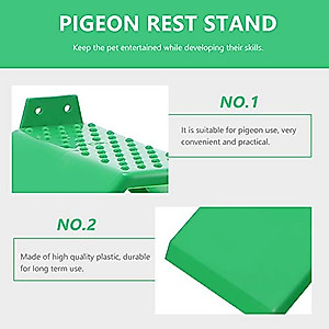 Yardwe 20pcs Plastic Pigeon Rest Stand Bird Perches Bird Dwelling Stand Frame for Bird Supplies Random Color