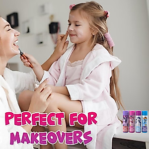 My Little Pony 4 Pack Vegan Lip Balm with Collectible Tin Case for Girls, Ages 3+