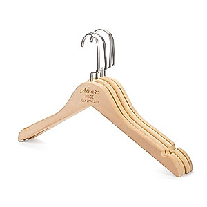 Joyforisa Bridal Hanger, Custom Name Wedding Hanger, Personalized Date Bride Hanger, Wooden Hangers for Wedding Dress, Wedding Dress Bridal Gift