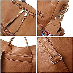 Women Backpack Purse Fashion Travel Bag Multipurpose Designer Handbag Ladies Satchel PU Leather Shoulder Bags