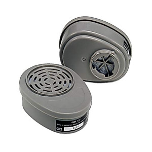 MSA 815355 Advantage Organic Vapor Respirator Cartridge, Capacity, Volume, Standard, Grey (Pack of 2)