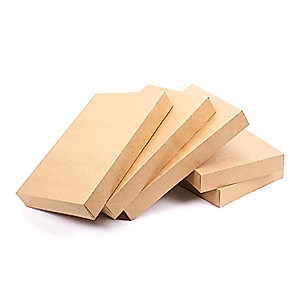 Hallmark Shirt Size Gift Boxes (Pack of 5; Kraft Brown) for Christmas, Hanukkah, Holidays, Birthdays, Father's Day