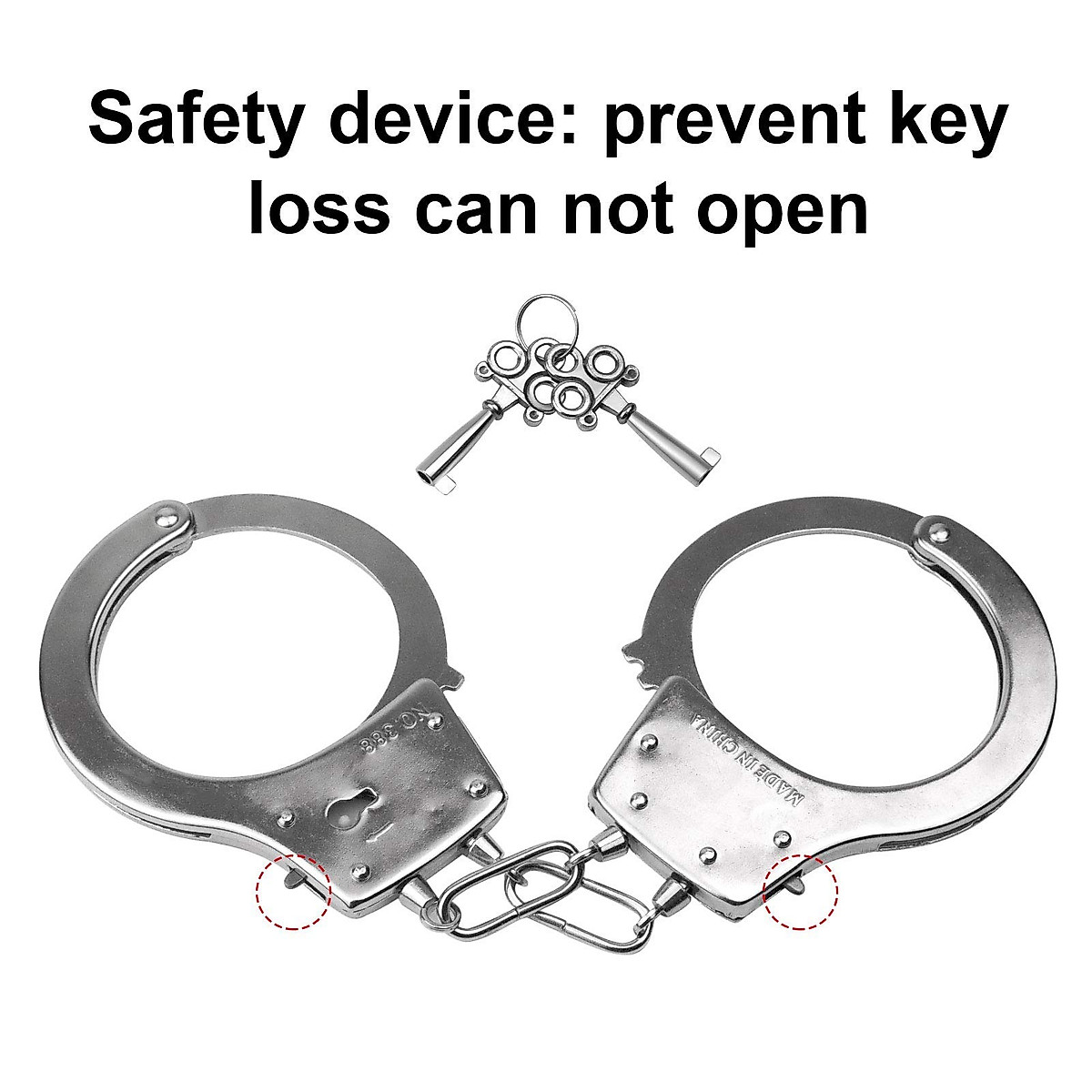 HAPTIME Police Badge, American Flag Badge, Toy Handcuffs Set for Kids' Cosplay, Pretend Play, School, Birthdays - Cop Role Play Kit for Classroom Fun, Party Favors, and Gifts