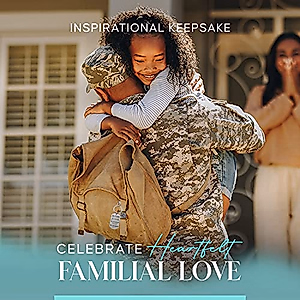 MOM & THREE DAUGHTERS US Air Force Keychain – Inspirational Military Keychain for Men and Women – Perfect Military Gifts for Deployed Military, Graduation, or Retirement – Silver-Toned Charm