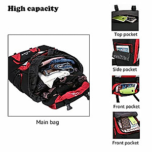 Lightweight Hiking Backpack, Camping 80Liters waterproof Outdoor Sport Daypack Travel Bag for Climbing Touring (Blue), 30'' x 14.6'' x 7.9''