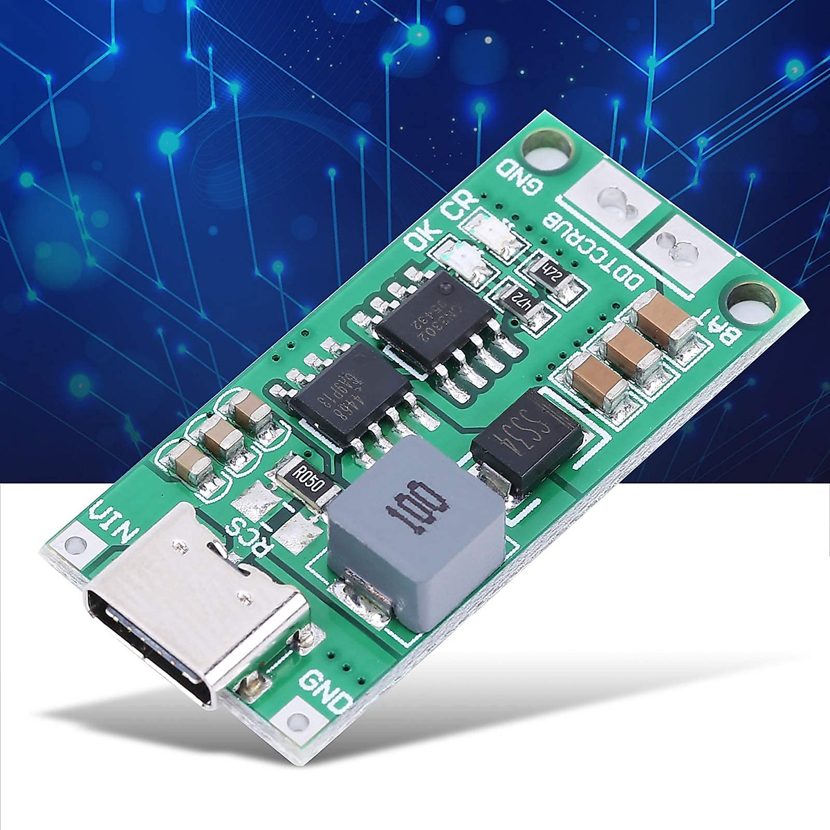 Walfront DDTCCRUB Battery Charger Module 2S‑2A Li‑ion Battery Charger Board Step Up Boost Battery Charger Module