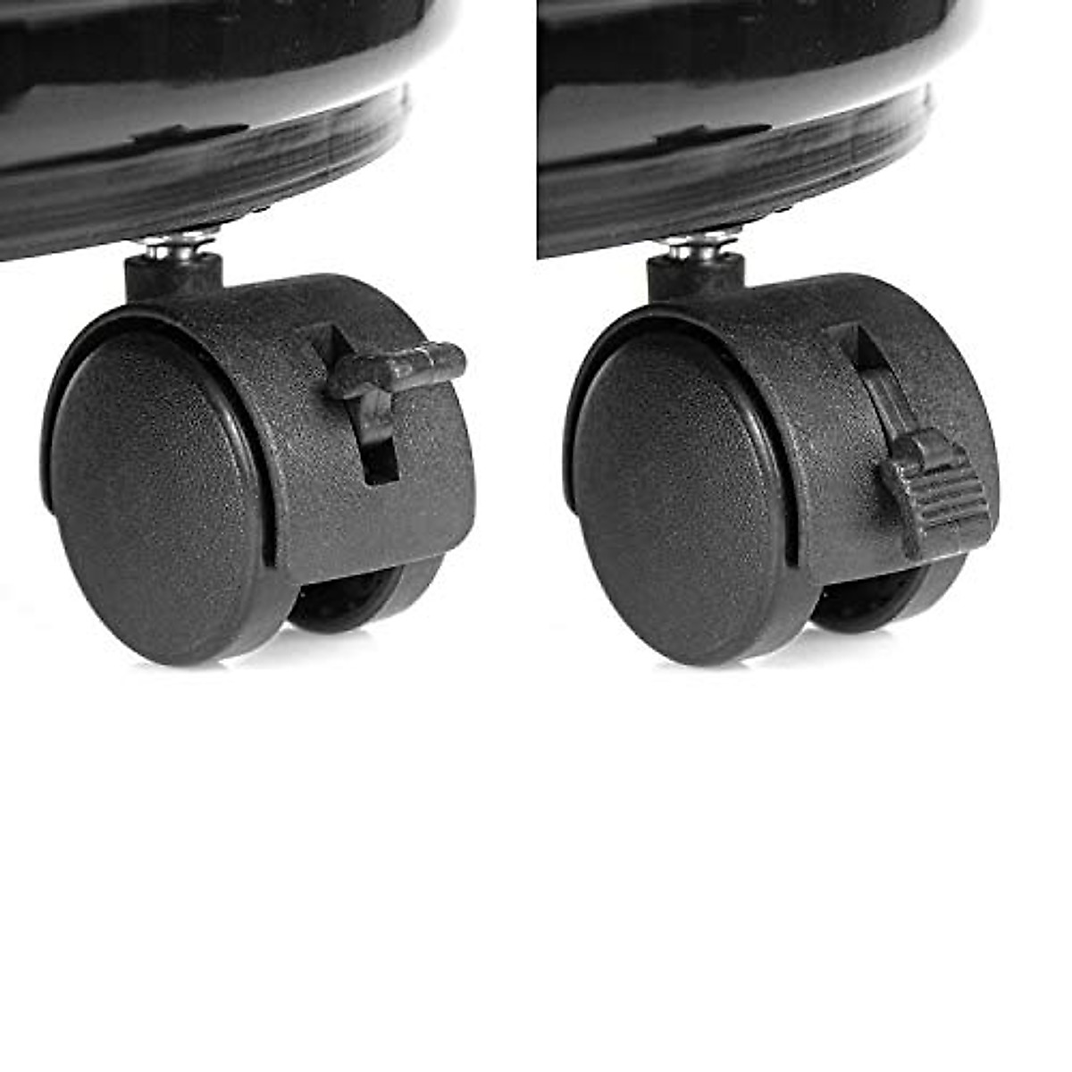 Fasmov 3 Pcs Plant Pallet Caddy Plant Stand Round Flower Pot Mover, Plant Pot Pallet Dolly Caster with Universal Wheels (Black)